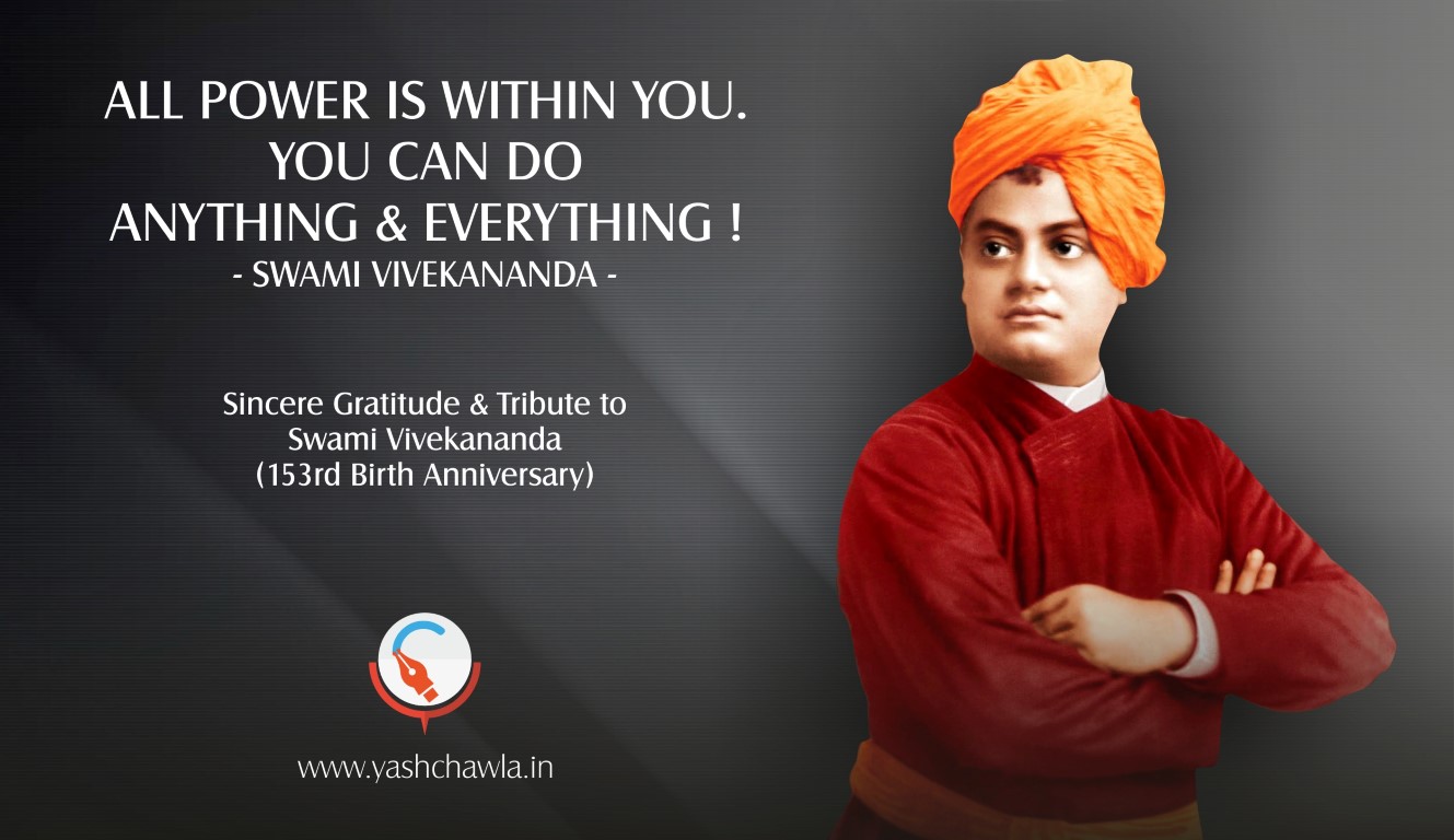 A tribute to Swami Vivekananda on his 153rd Birth Anniversary | Yash Chawla